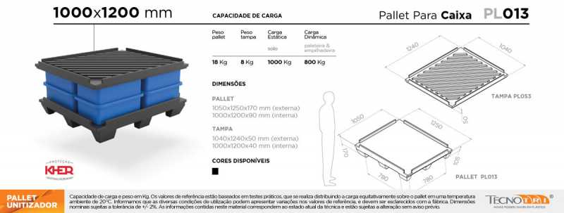 Pallet para Caja 1000x1200. PL013 - Tecnotri Novas - Possibilidades em ...
